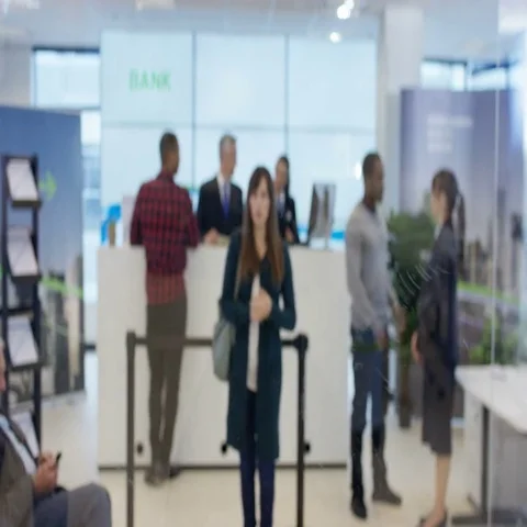 4K View behind screen of customer in mod... | Stock Video | Pond5