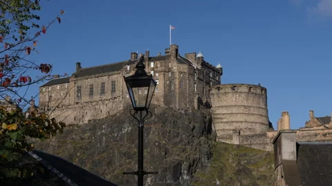 4K: View of Edinburgh Castle from The Ve... | Stock Video | Pond5