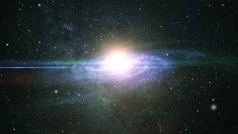 4k view of a galaxy floating in the univ... | Stock Video | Pond5