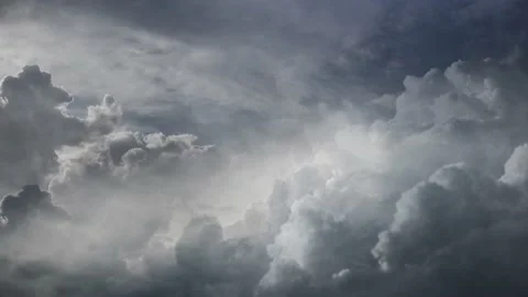 4k view of lightning flashes inside dark... | Stock Video | Pond5