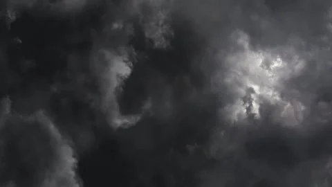 4k view of Thunderstorm with lightning b... | Stock Video | Pond5