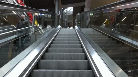 4K. Views from one of the escalators ins... | Stock Video | Pond5