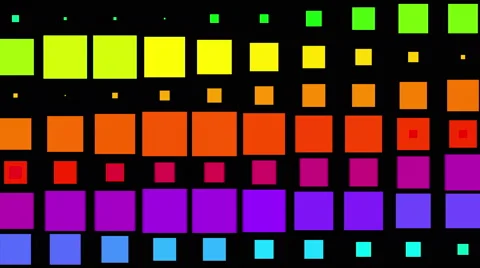 4k vj square neon light array matrix bac... | Stock Video | Pond5