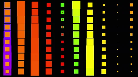 4k vj square neon light array matrix bac... | Stock Video | Pond5