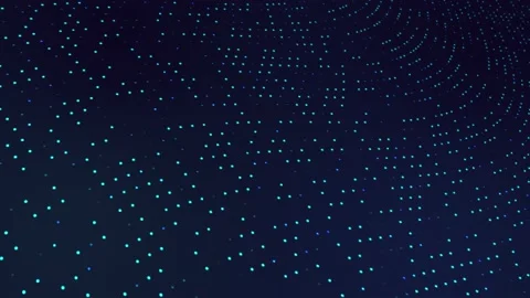 4K Wavy dots loop background in blue and... | Stock Video | Pond5