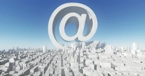 Email Email Symbol Abstract Background Stock Video Footage | Royalty ...