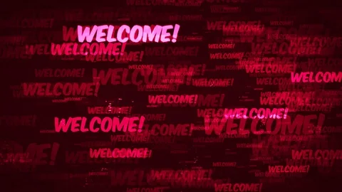 4k Welcome Message Background Loop | Stock Video | Pond5