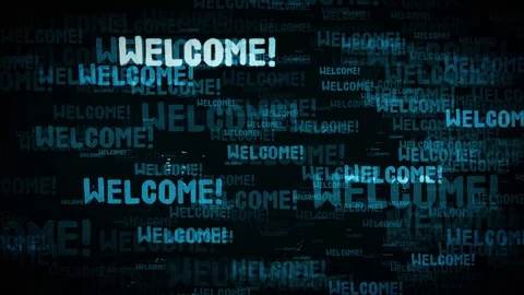 4k Welcome Message Background Loop | Stock Video | Pond5