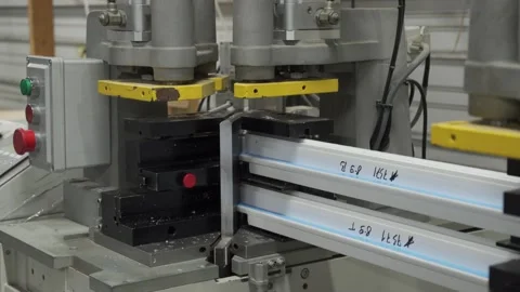 4K. welding process of PVC profile Windo... | Stock Video | Pond5