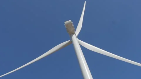 4K Wind Turbine Green Energy. Behind a w... | Stock Video | Pond5
