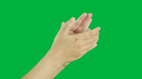 Clapping On Green Screen Stock Video Footage | Royalty Free Clapping On ...