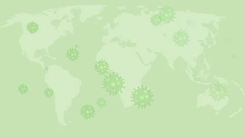 4K World map dots animation. Virus sprea... | Stock Video | Pond5