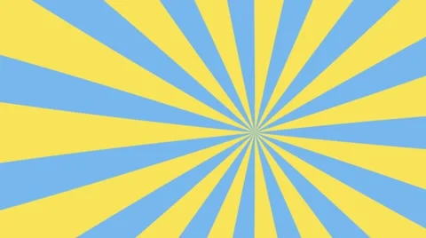 4k yellow and blue cartoon sun burst sea... | Stock Video | Pond5