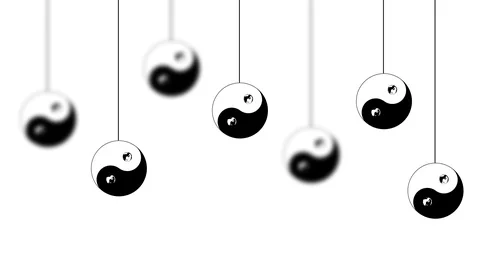 4K Yin Yang Animation |Loopable | Stock Video | Pond5