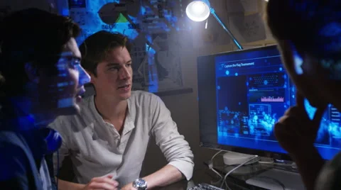 4K Young creative computer design team w... | Stock Video | Pond5