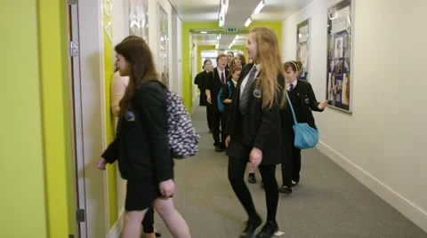 4K Young school children enter classroom... | Stock Video | Pond5