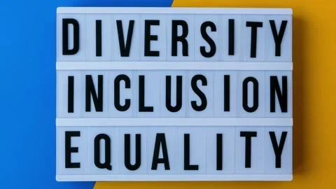 4k zoom in out Diversity inclusion equal... | Stock Video | Pond5