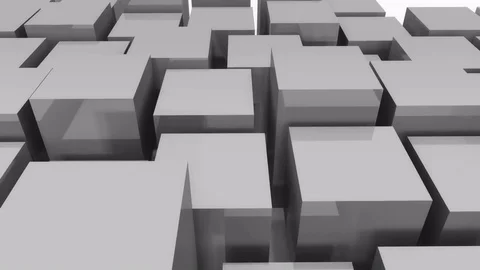 4k,abstract 3d metal cubes animation bac... | Stock Video | Pond5