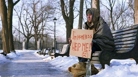 Homeless City Stock Footage ~ Royalty Free Stock Videos | Pond5