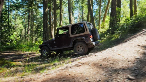 4x4 Jeep Suv Car Driving Off Road on Ter... | Stock Video | Pond5