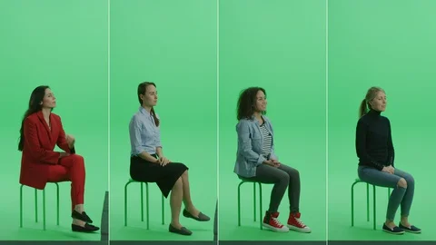 5-in-1 Green Screen Collage: Five Portra... | Stock Video | Pond5