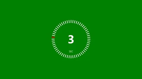5 Second Countdown Timer Animated Landsc... | Stock Video | Pond5