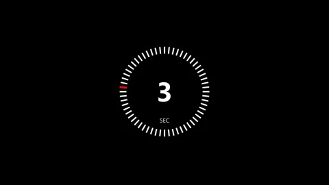 5 Second Countdown Timer Animated Landsc... | Stock Video | Pond5