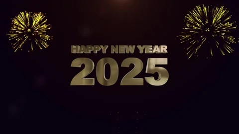 5 seconds countdown timer Happy New Year... | Stock Video | Pond5