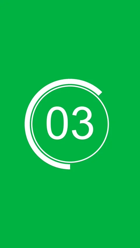 5 Seconds Timer Clock Countdown Vertical... | Stock Video | Pond5