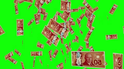 Canadian Money Falling Stock Video Footage | Royalty Free Canadian ...