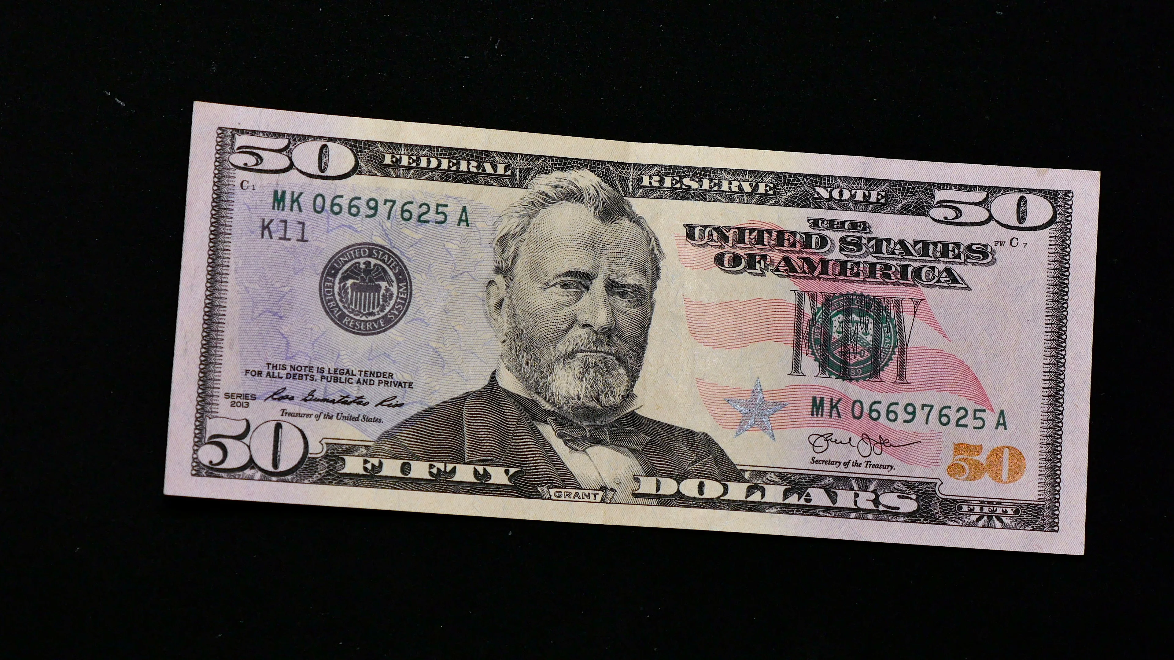 Dollars Black Background