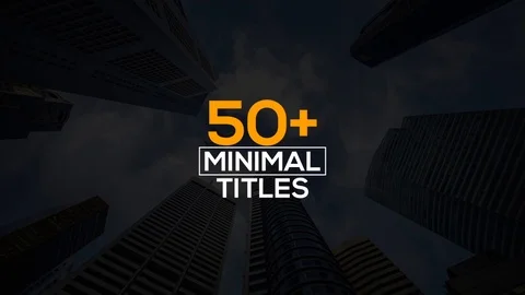 50+ Minimal Elegant Titles Animation Pack ~ After Effects #98836641