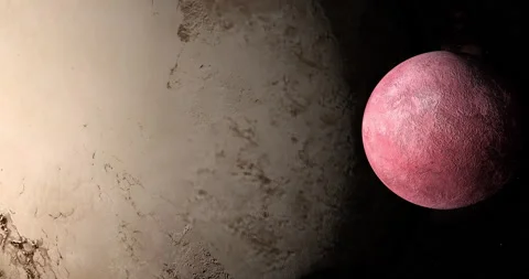 50000 Quaoar, dwarf planet, orbiting tog... | Stock Video | Pond5