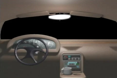 5622 car dashboard steering wheel rear v... | Stock Video | Pond5