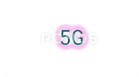 5G Animation.5G logo. 5G Computer graphics Illustration #157332380