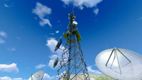5g radar base station communication tran... | Stock Video | Pond5