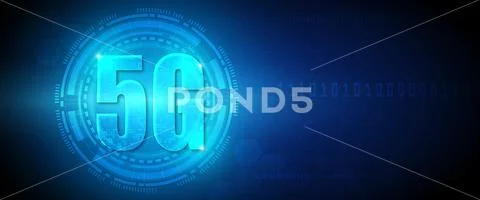 5G speed circuit technology background: Royalty Free #133639838