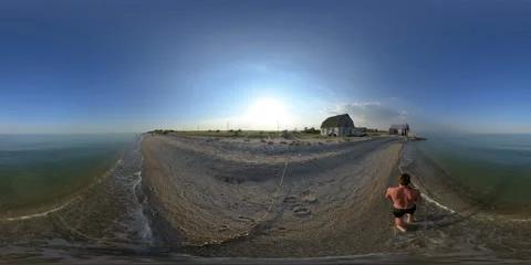 Beach 360 Vr Stock Footage ~ Royalty Free Stock Videos | Pond5