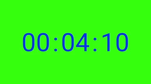 6-digits 10 seconds countdown timer. Blu... | Stock Video | Pond5