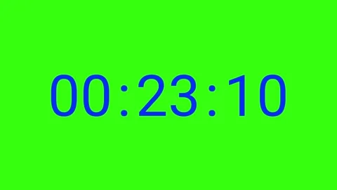 6-digits 30 seconds countdown timer. Blu... | Stock Video | Pond5