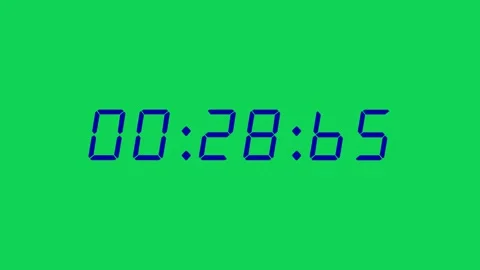 6-digits 35 seconds digital clock countd... | Stock Video | Pond5