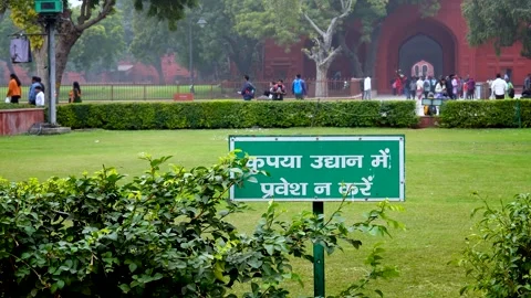 6 January 2024- Garden With No Entry Boa... | Stock Video | Pond5