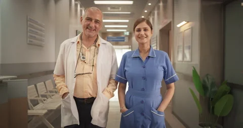 6 Portrait of Doctors in Hospital | Stock Video | Pond5