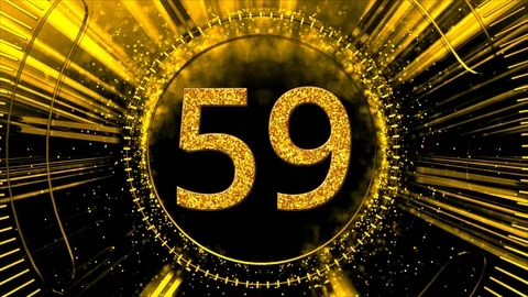 60 sec Glitter Countdown to 2020 | Stock Video | Pond5