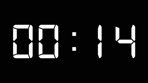 60 Second Countdown Transparent Background Stock Footage ~ Royalty Free ...