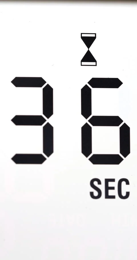 60-second countdown digital clock. | Stock Video | Pond5
