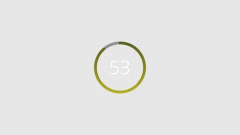 60 second countdown timer animation from... | Stock Video | Pond5