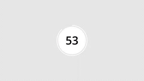 60 second countdown timer animation from... | Stock Video | Pond5
