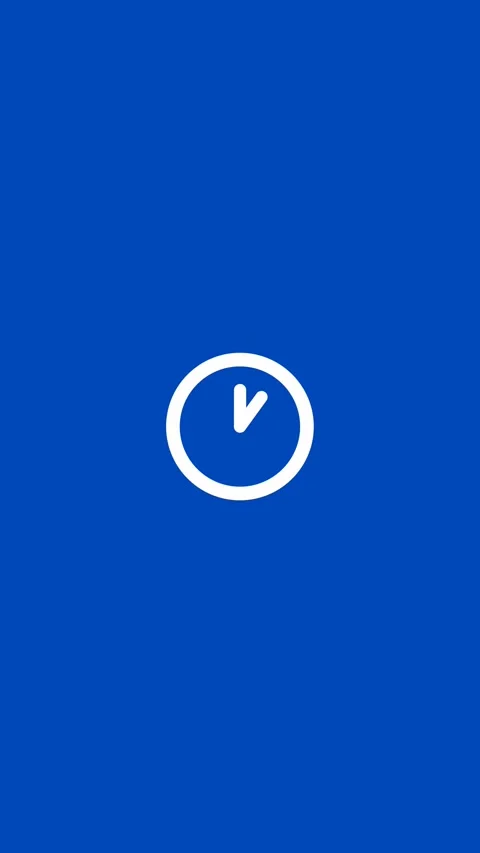 60 Second Countdown Timer Vertical Blue Stock Video Pond5