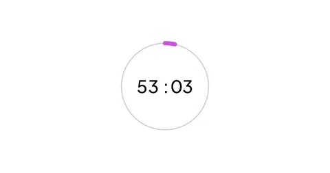 60 seconds digital timer countdown anima... | Stock Video | Pond5